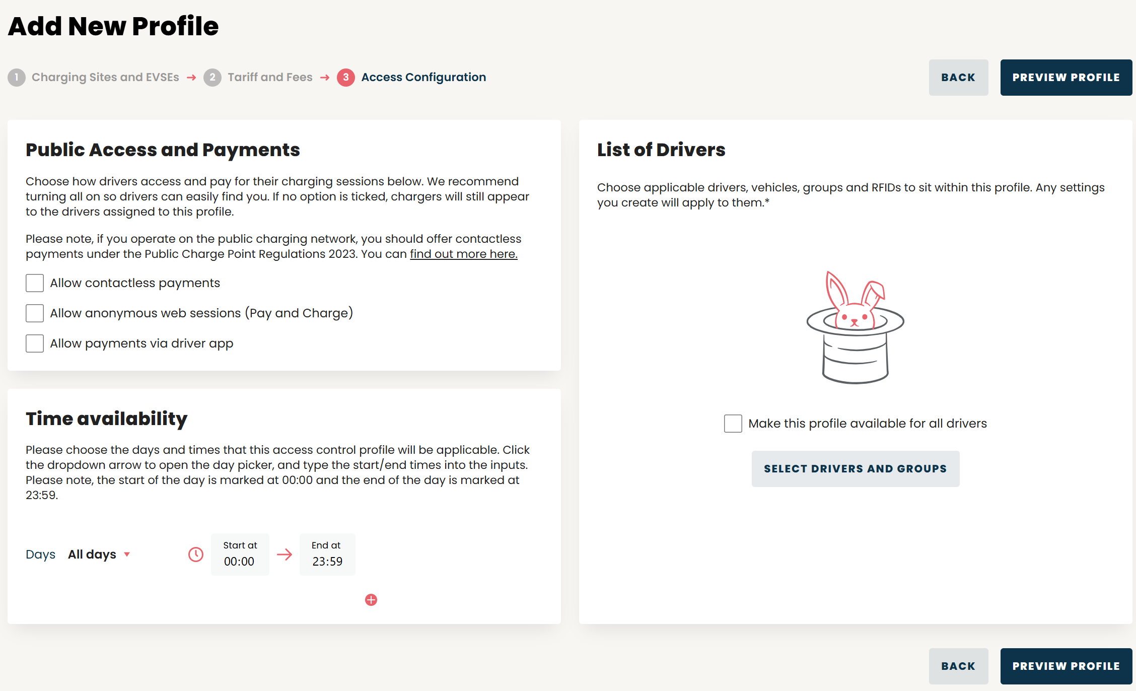 How to add and configure access control profiles – Fuuse Support Hub